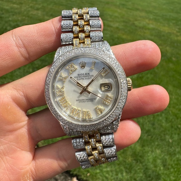 Rolex | Accessories | Rolex Datejust Iced Out | Poshmark